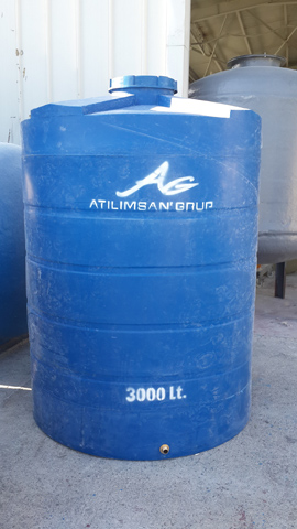 3m3 Polythene Vertical Tank - Water and Septic Tanks