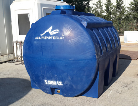 5m3 Polythene Horizontal Tank - Water and Septic Tanks
